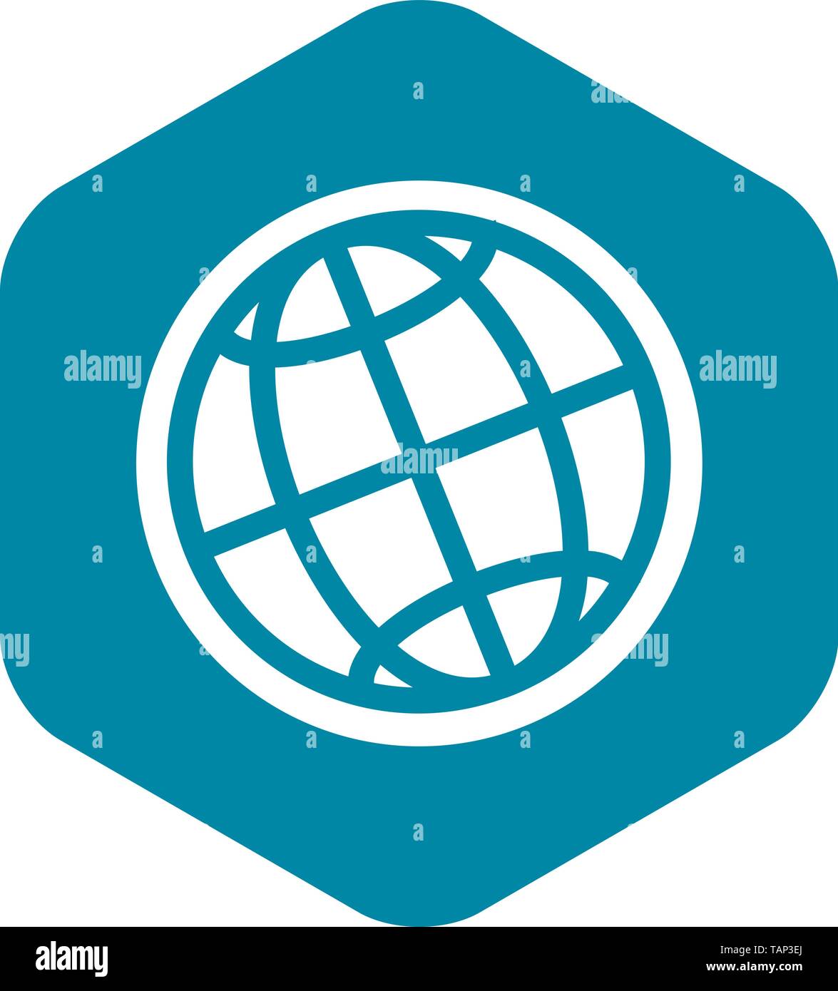 Globe icon, simple style Stock Vector Image & Art - Alamy