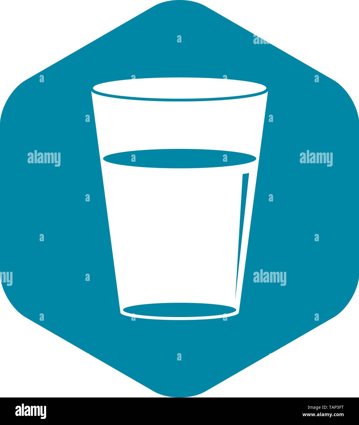 Glass water icon, simple style Stock Vector Image & Art - Alamy