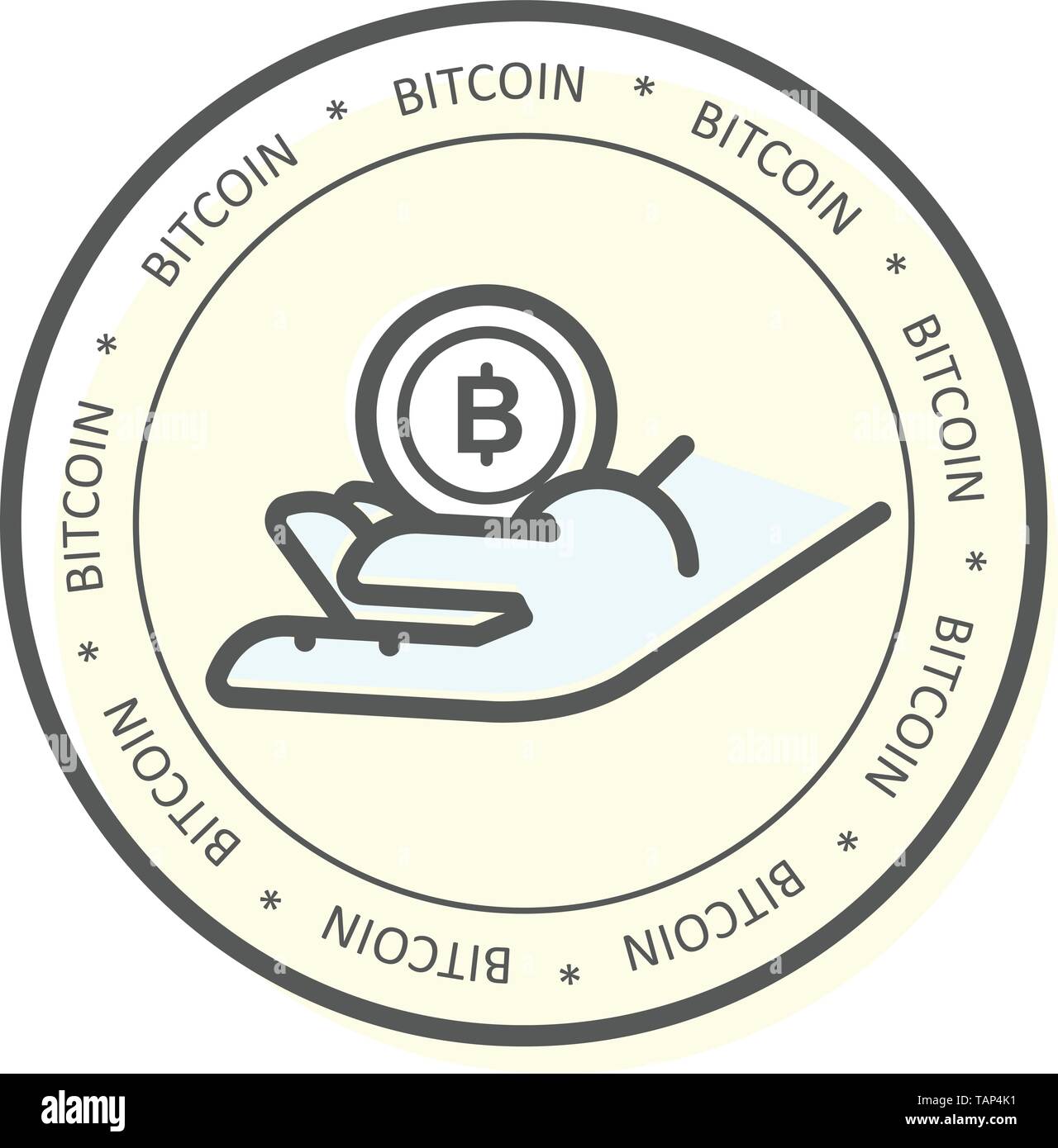 Bitcoin accepted Stock Vector Images - Alamy