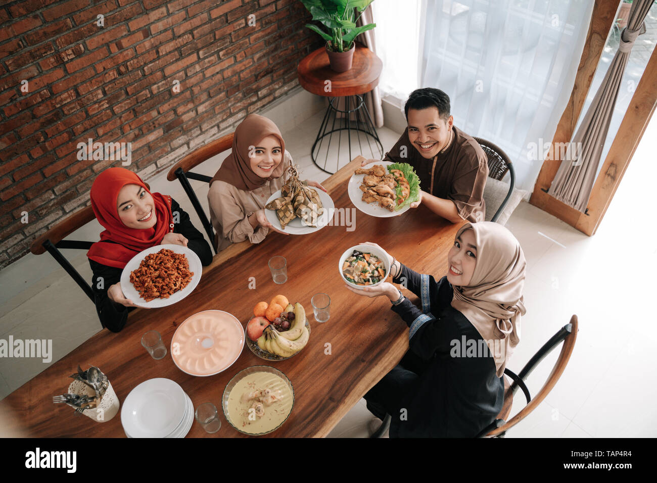 Family member brought an iftar meal Stock Photo - Alamy