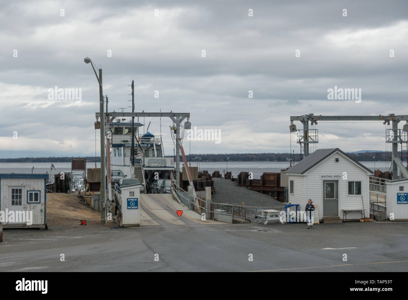 car ferry transporting vehicles across a body of water Stock Photo - Alamy