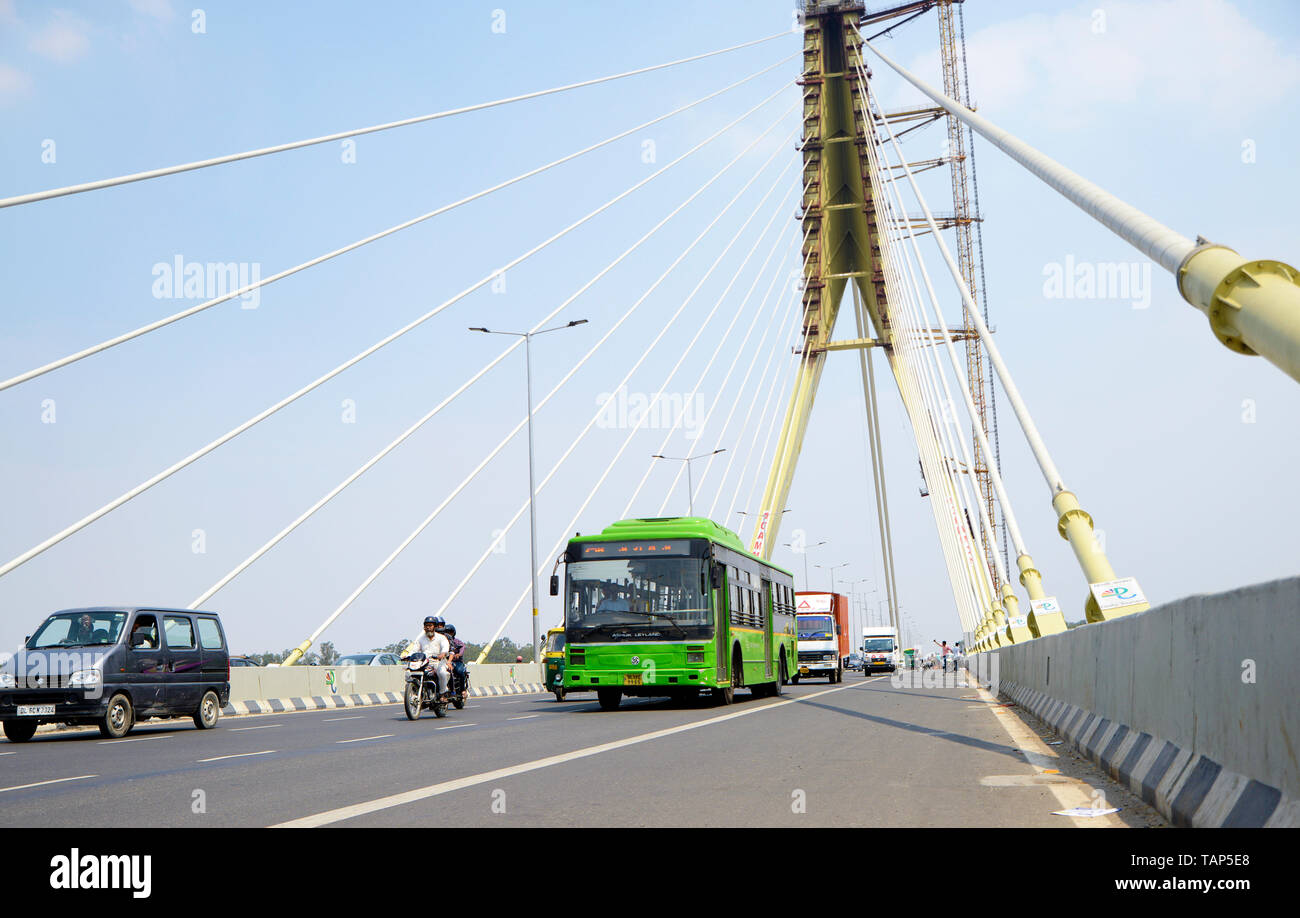 Signature Bridge Delhi High Resolution Stock Photography and Images - Alamy