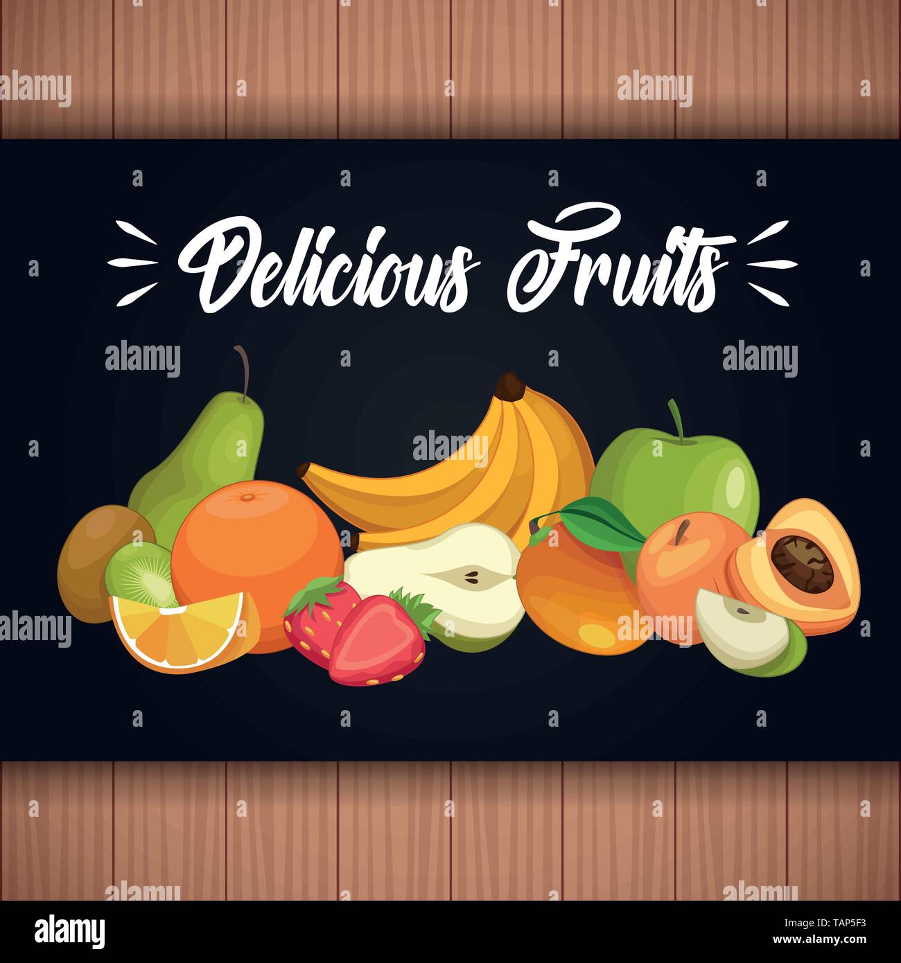 Delicious fruits cartoons Stock Vector Image & Art - Alamy