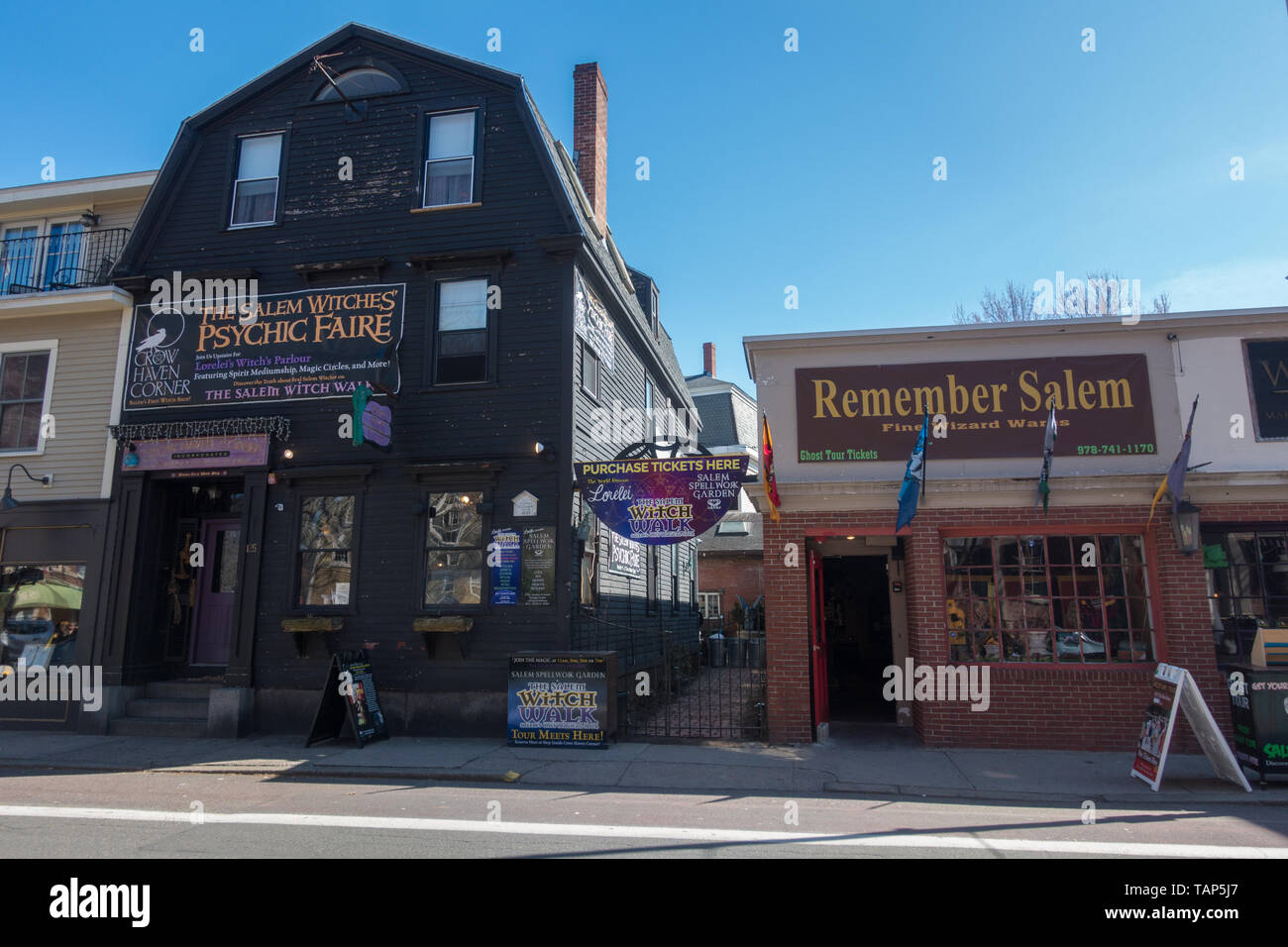 Salem city centre in Massachusetts Stock Photo - Alamy