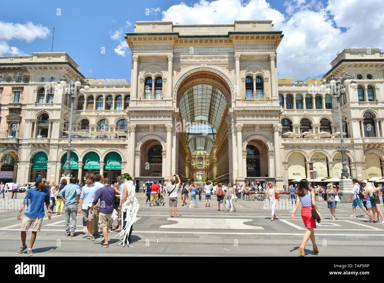 Milan, Italy - July 15, 2016: Newly graduated Milan State University ...