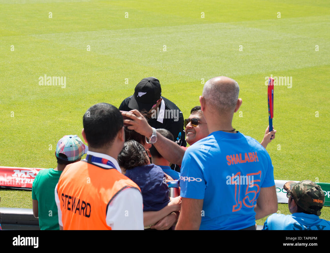 Steward in a Cricket stadium during a Cricket match Stock Photo - Alamy