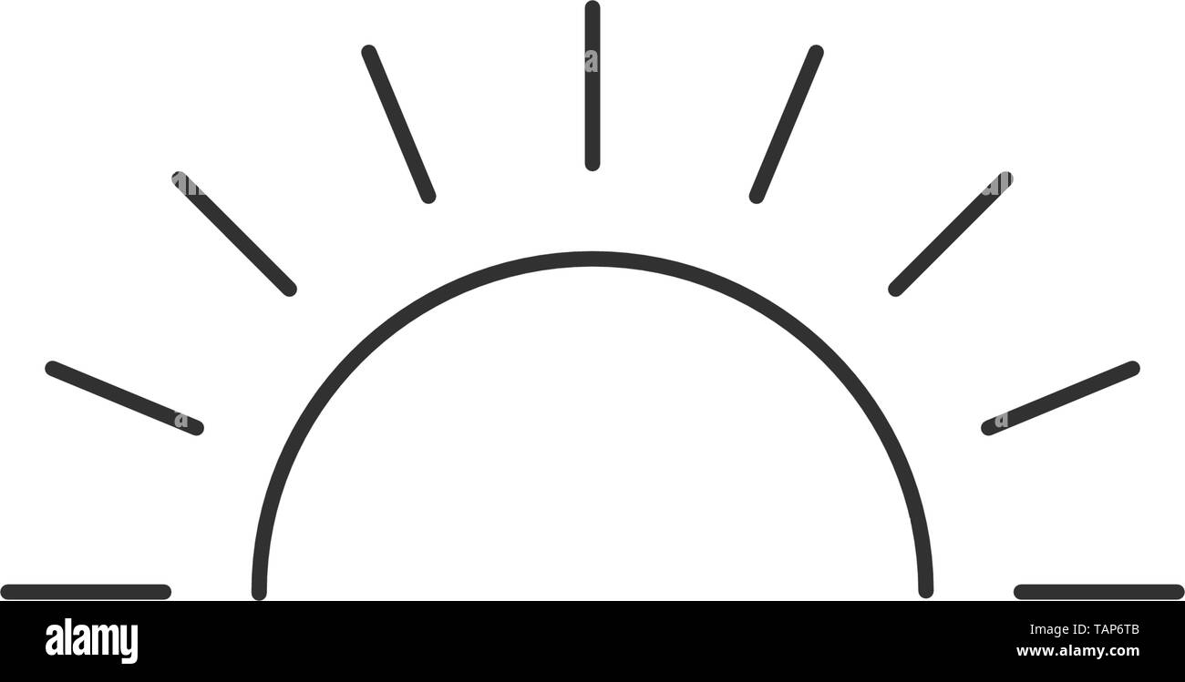 Sunrise Line Drawing