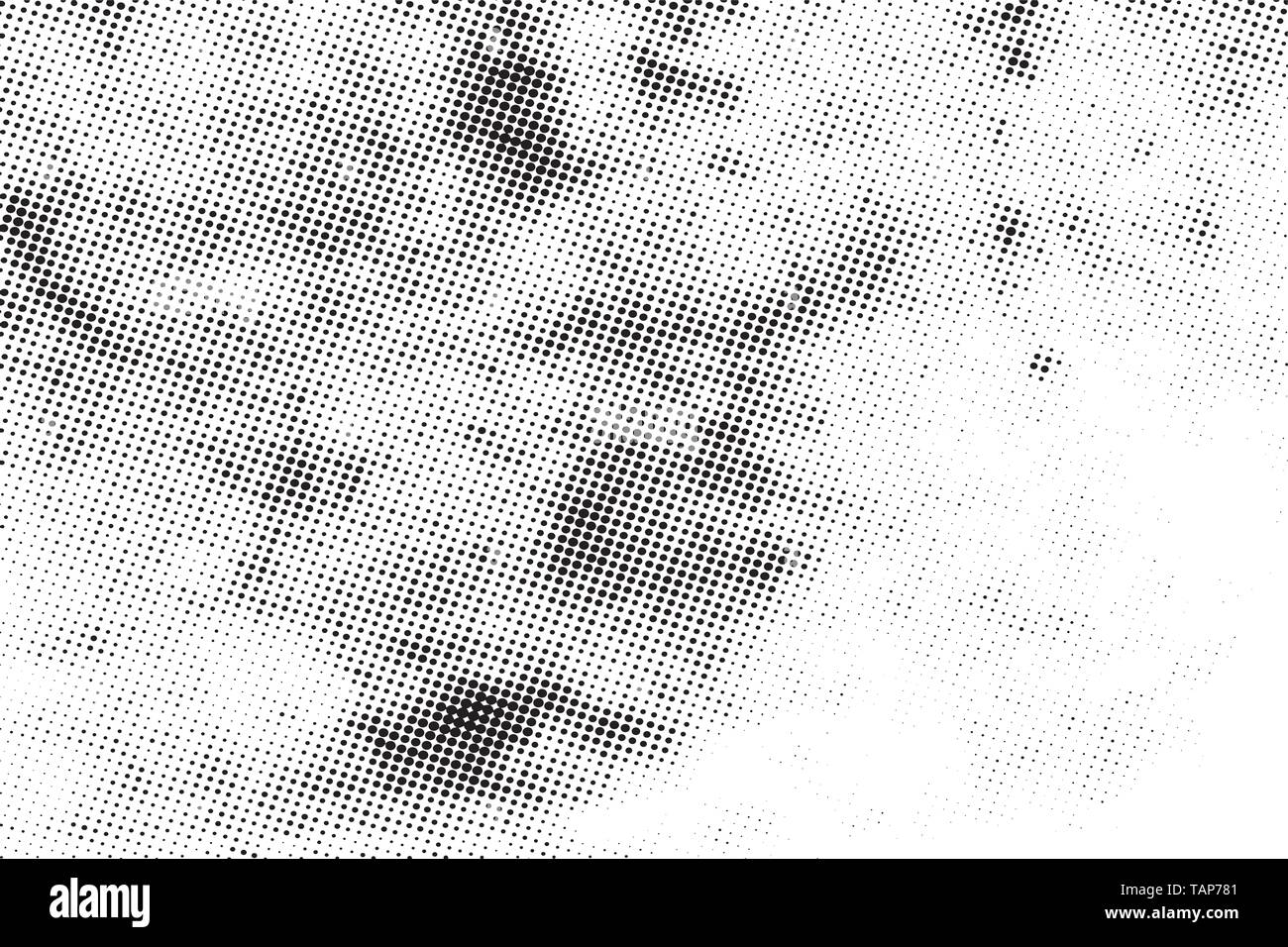 Distress grunge halftone overlay texture. Dirty dot noise aging design ...