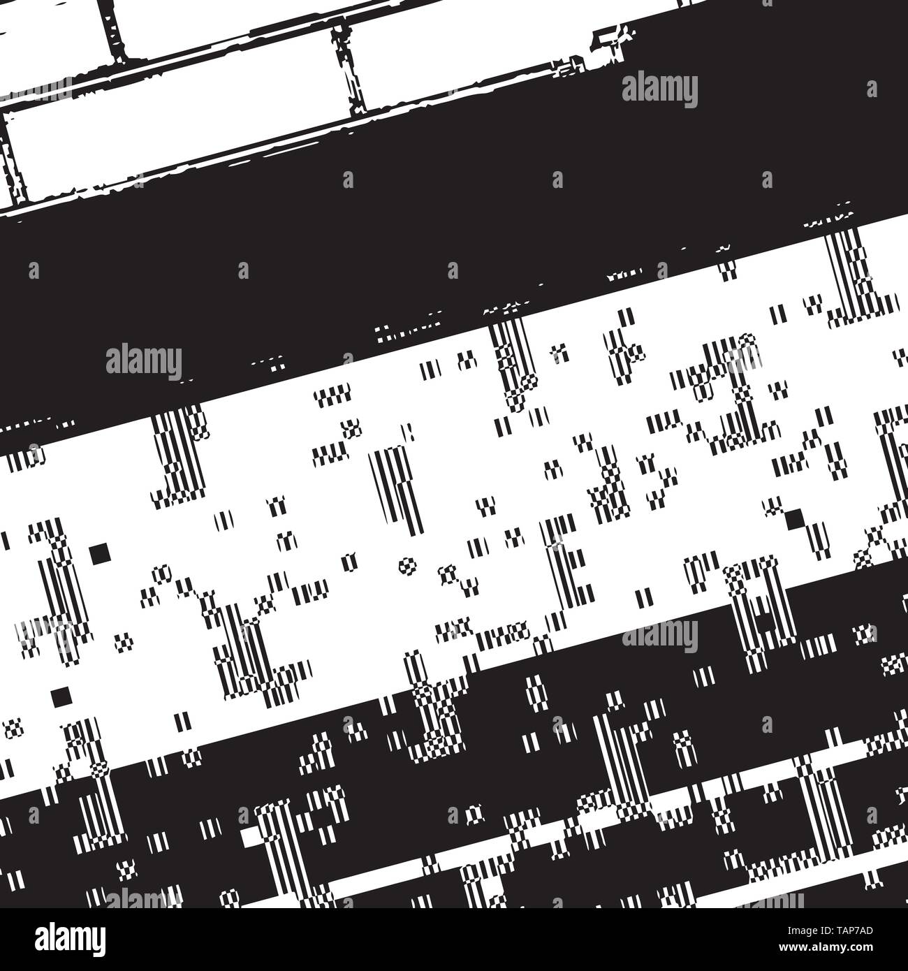 Distress pixelated digital error background. Glitch Grunge Overlay ...