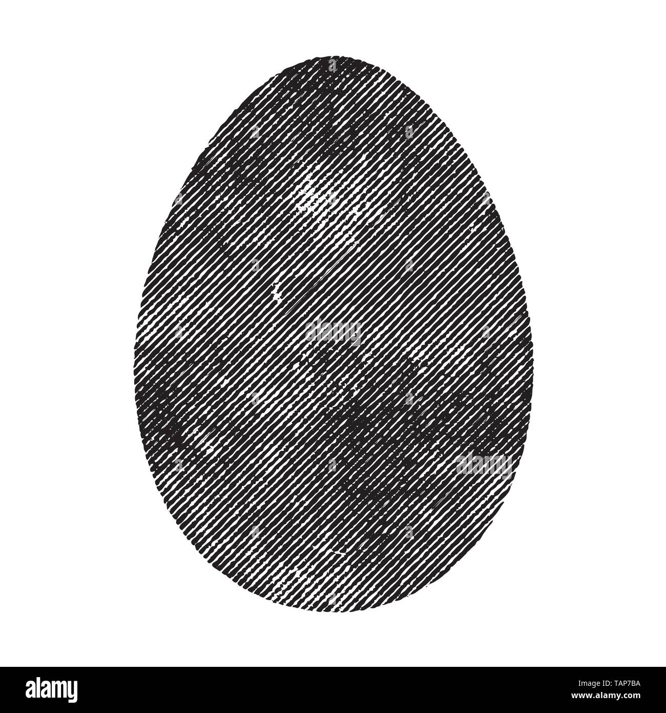Grunge easter egg texture isolated on a white background. Aged distress ...