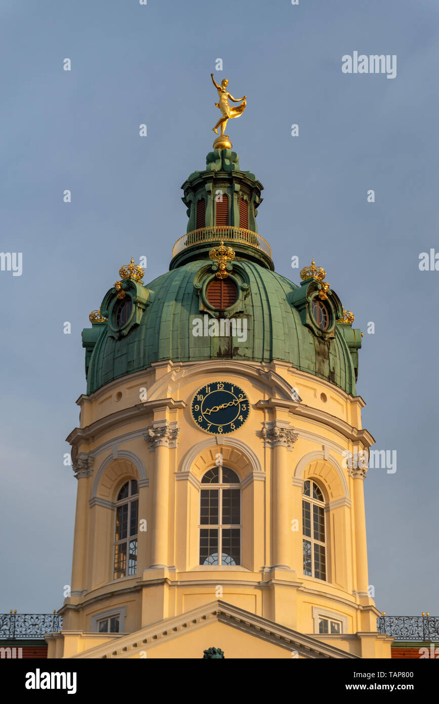 Berlin, Germany. February 19, 2019. Charlottenburg Palace is the ...
