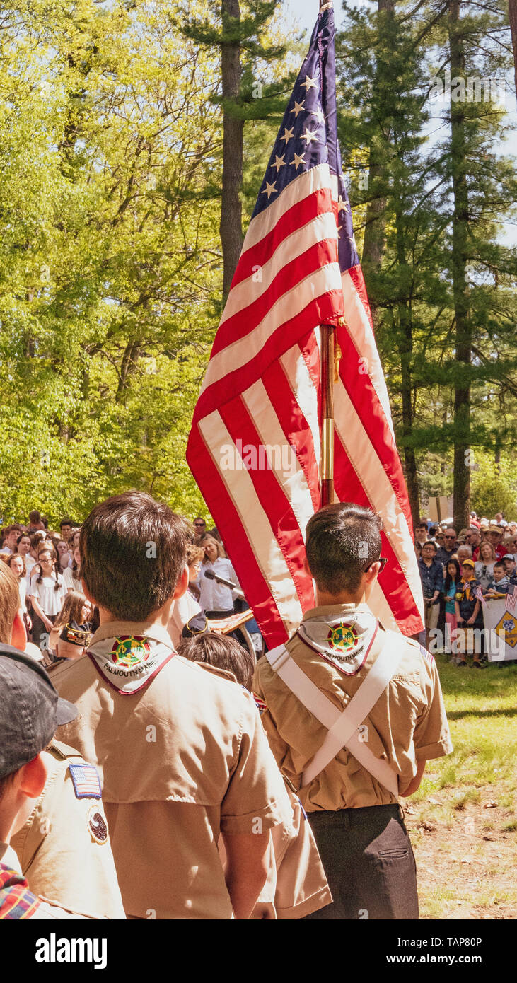 Memorial Day gathering and service Stock Photo - Alamy