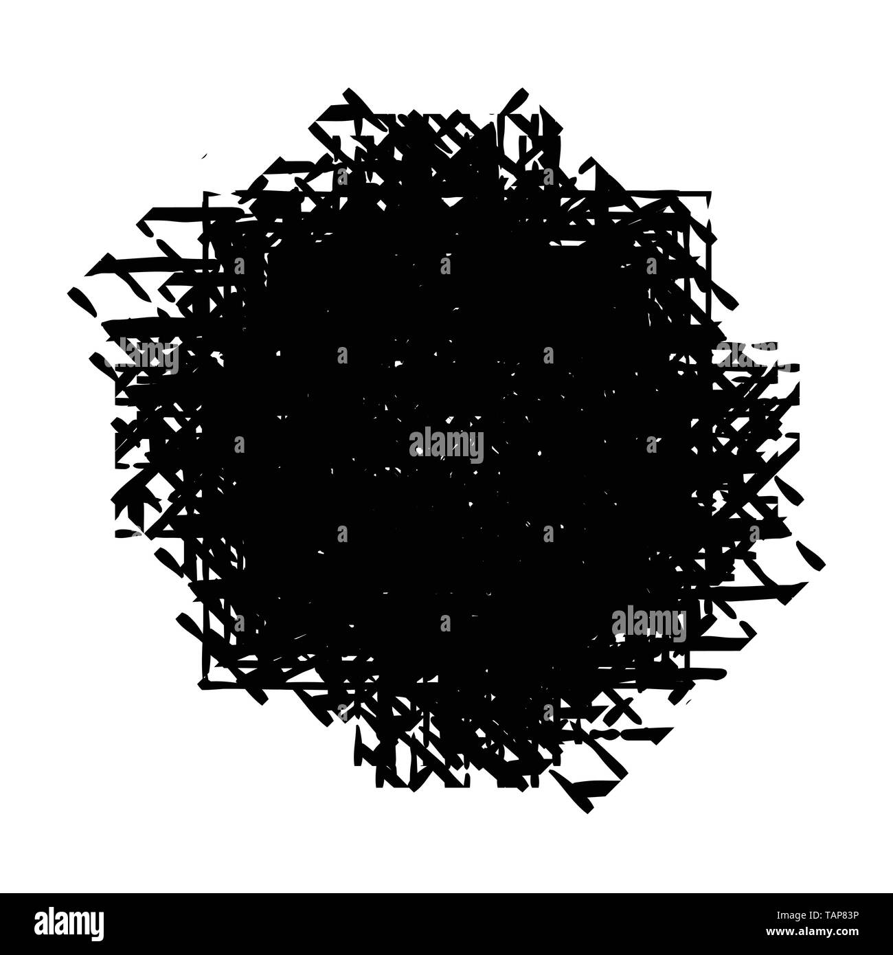 Distressed post Stamp texture. Circle grunge scratched lable background ...