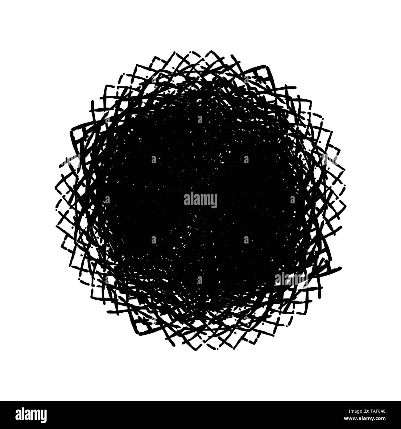 Distressed post Stamp texture. Circle grunge scratched lable background ...