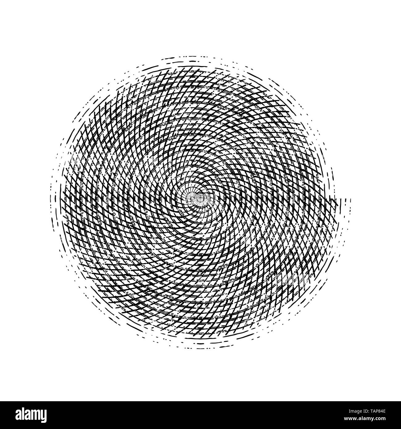 Grunge Spiral And round stamp for your design. Distress circle overlay ...