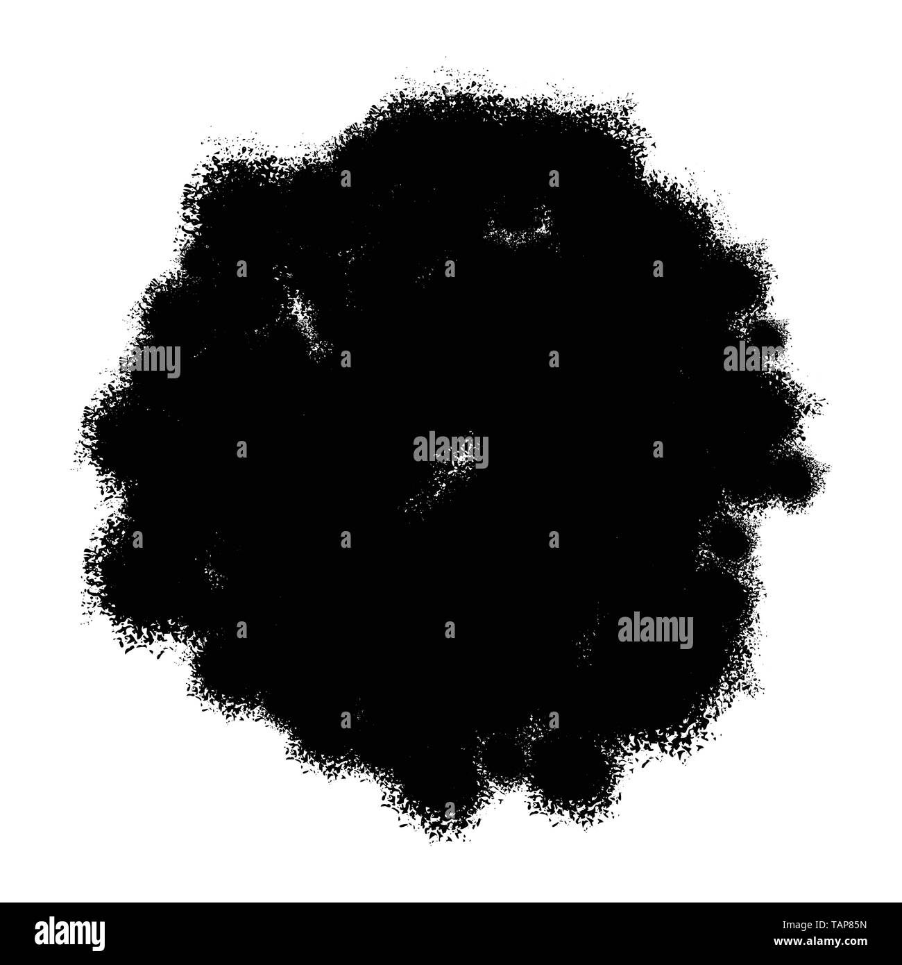 Distress Circular Textures set for your design. Grunge circle grainy ...