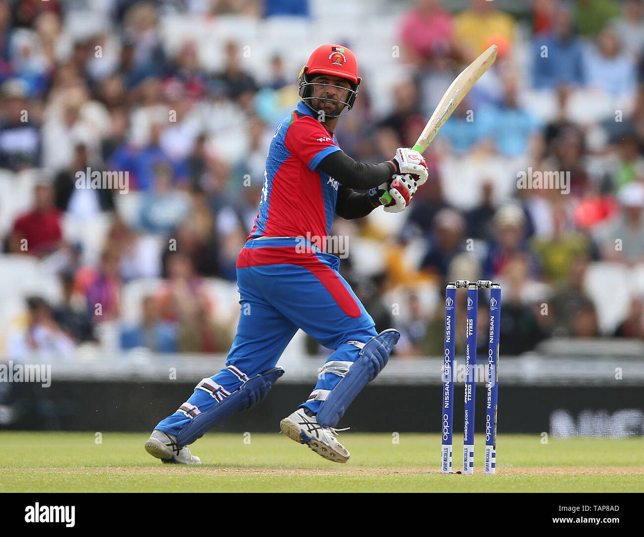 Afghanistan's Noor Ali Zadran during the ICC Cricket World Cup Warm up ...