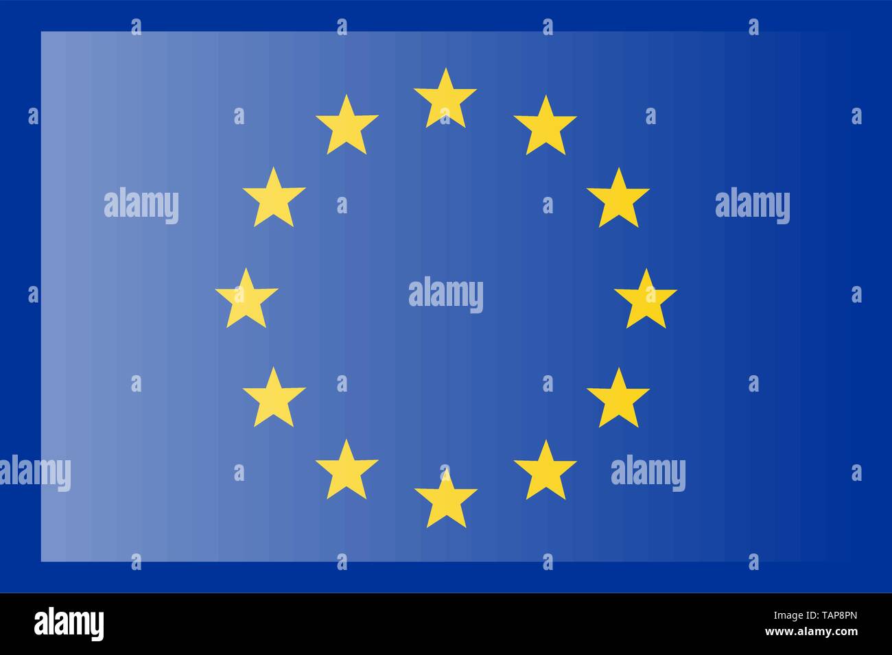Simple flag of European Union. Correct size, proportion Stock Vector ...