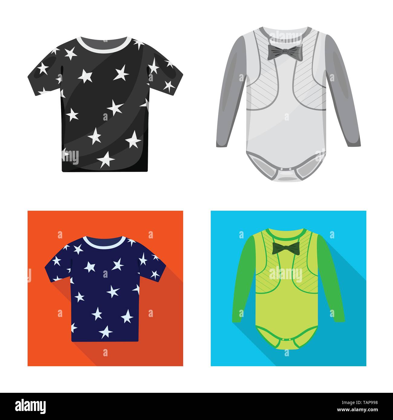 Vector illustration of fashion and garment logo. Set of fashion and ...