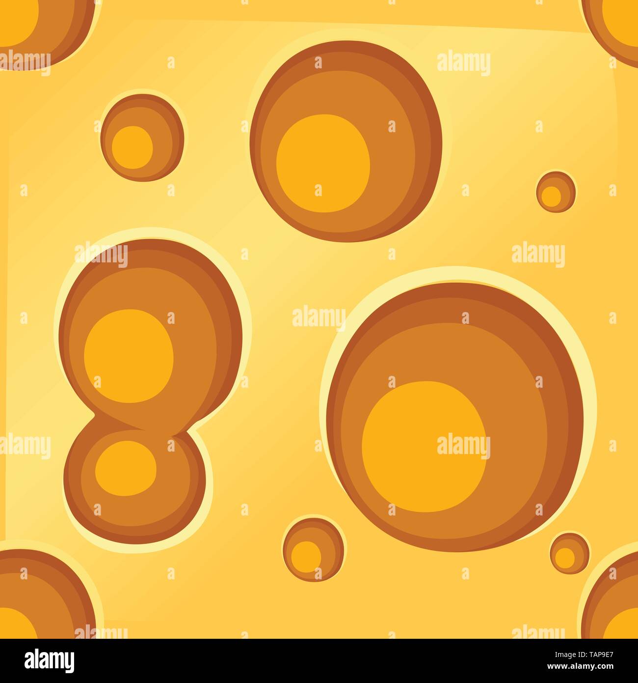 Seamless pattern seamless cheese texture with holes flat vector ...