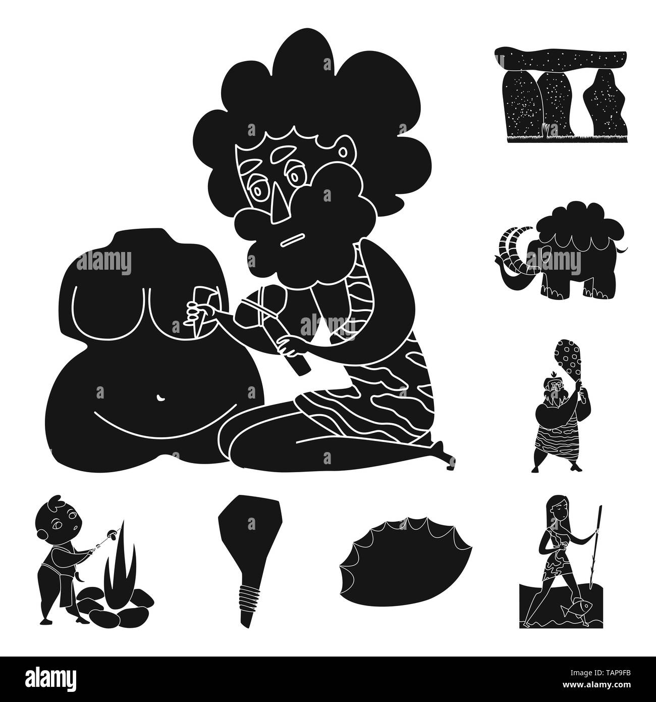 Vector design of sapiens and development logo. Set of sapiens and age ...