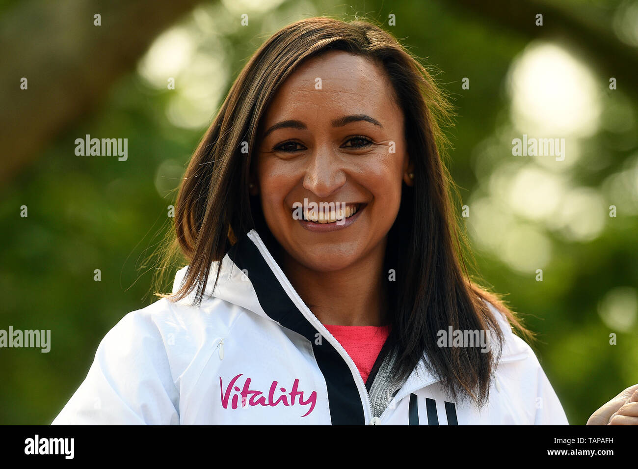 Jessica Ennis-Hill at the start of the Vitality London 10000 Stock ...