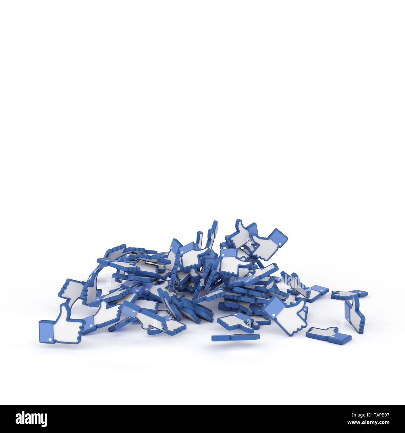 3d hand icon with raised thumb, concept of like and appreciation used ...