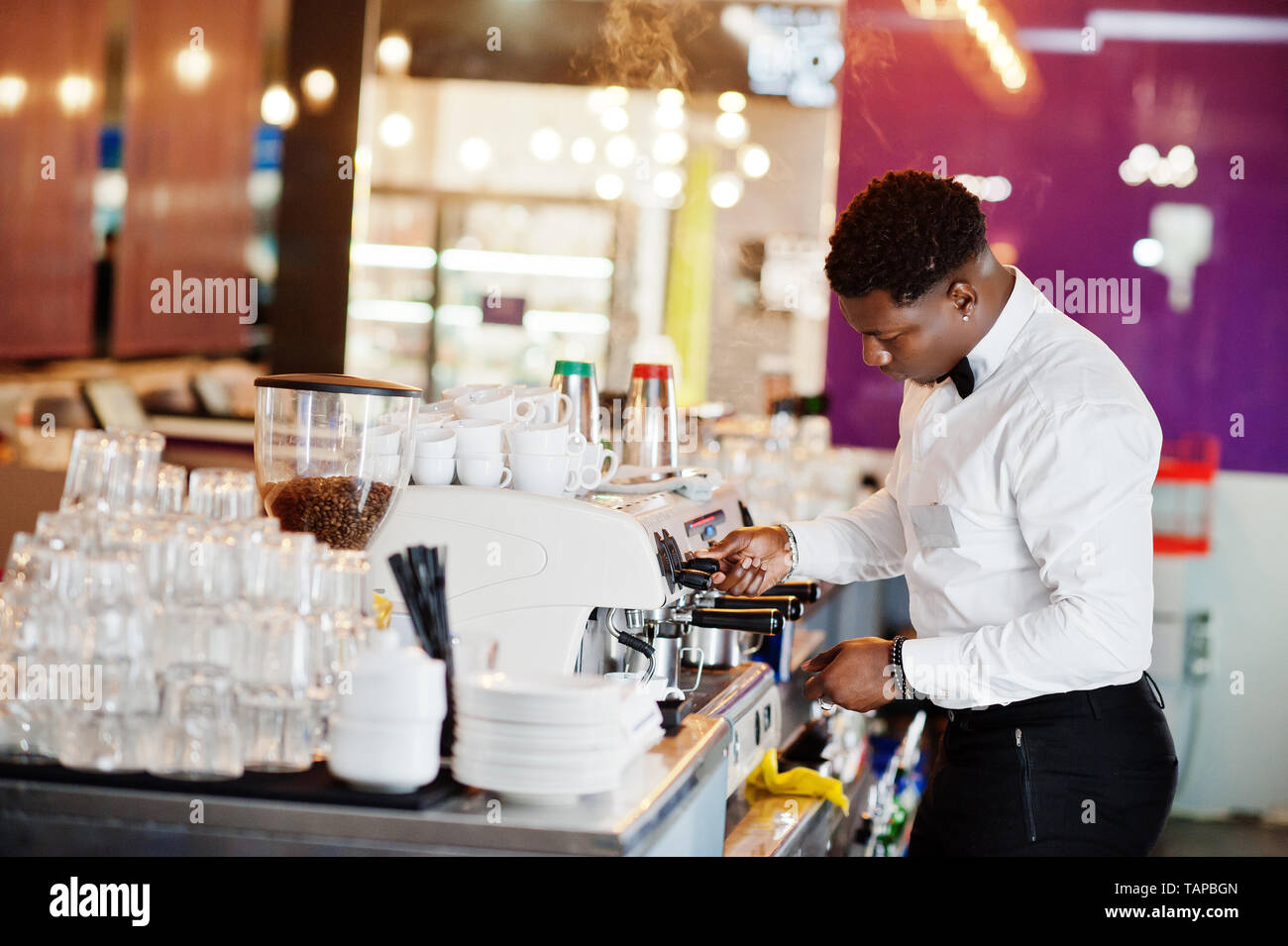 African american bartender using hi-res stock photography and images ...