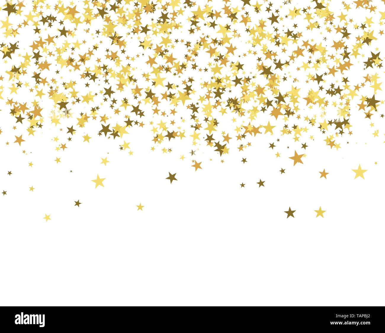 Gold stars falling hi-res stock photography and images - Alamy