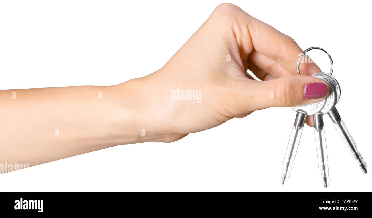 hand holding bunch of keys Stock Photo - Alamy