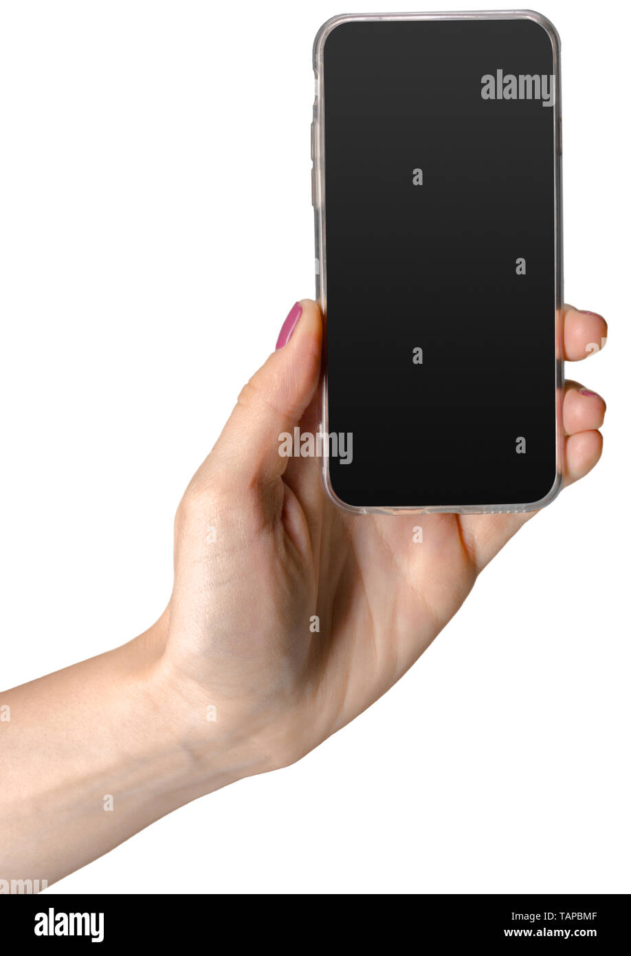 mobile phone isolated on white background Stock Photo - Alamy