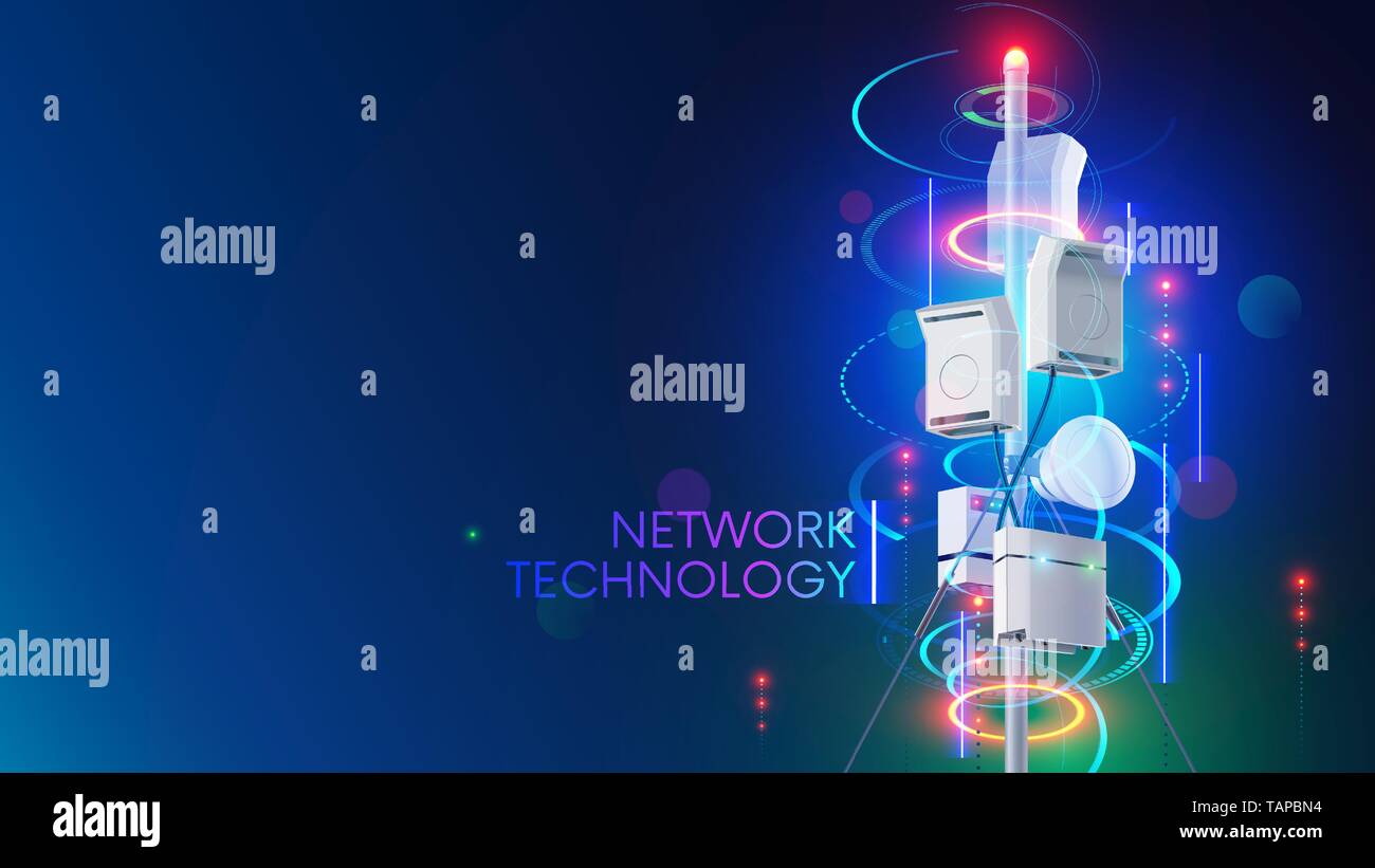 Mobile base station cellular Stock Vector Images - Alamy