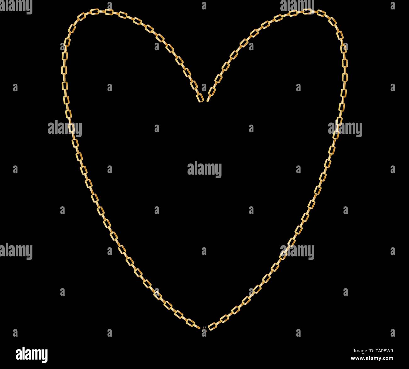 Thick gold chain necklace hi-res stock photography and images - Alamy