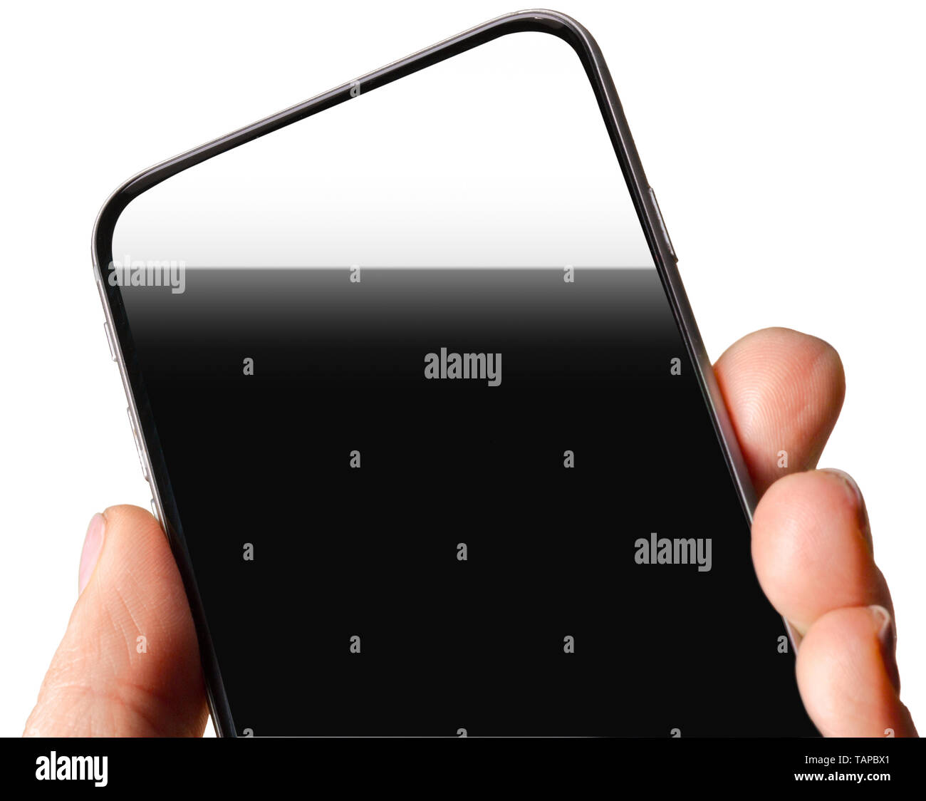 mobile phone isolated on white background Stock Photo - Alamy