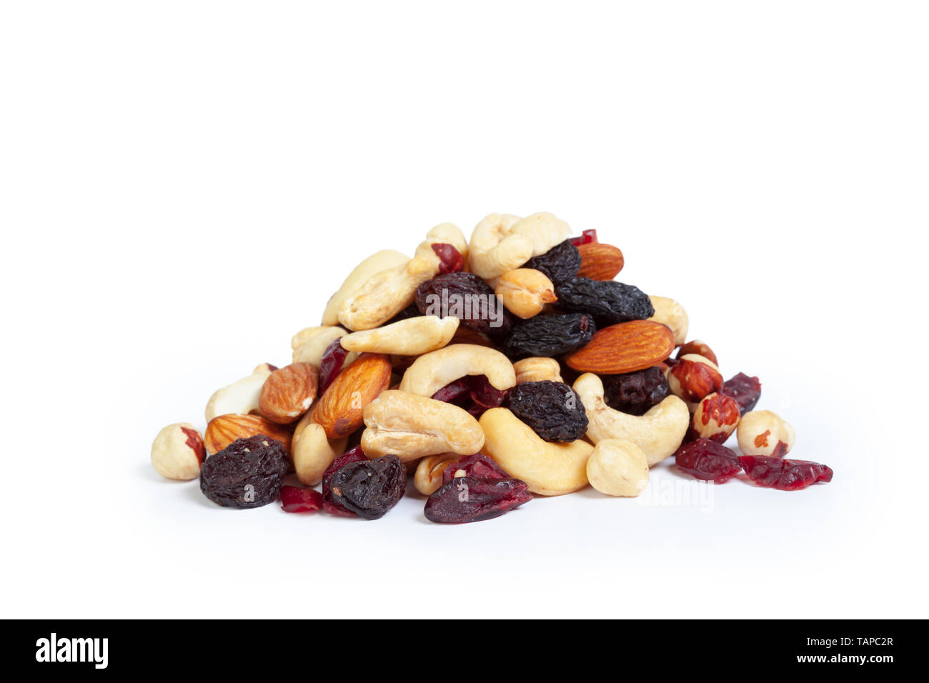 mixed nuts isolated on the white background Stock Photo - Alamy