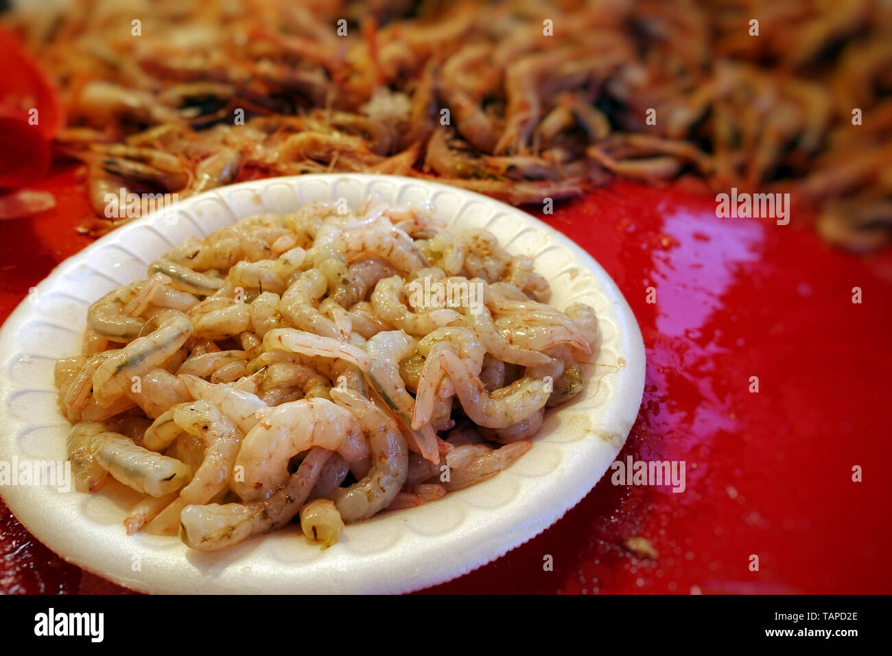 Raw Fish Food in a Fish Market Stand Stock Photo - Alamy