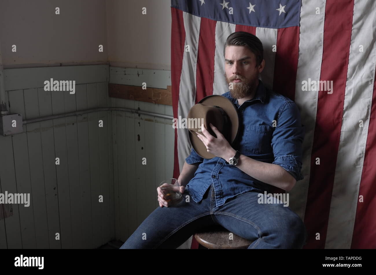 Young Man With Full Beard Stock Photos & Young Man With Full Beard ...
