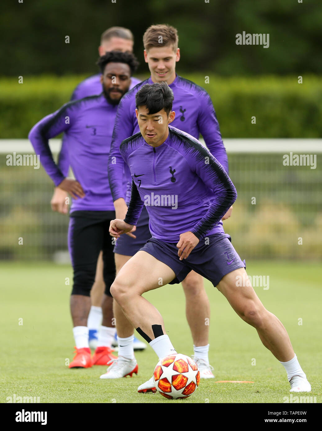 Tottenham Hotspur's Son Heung-min during the training session at ...