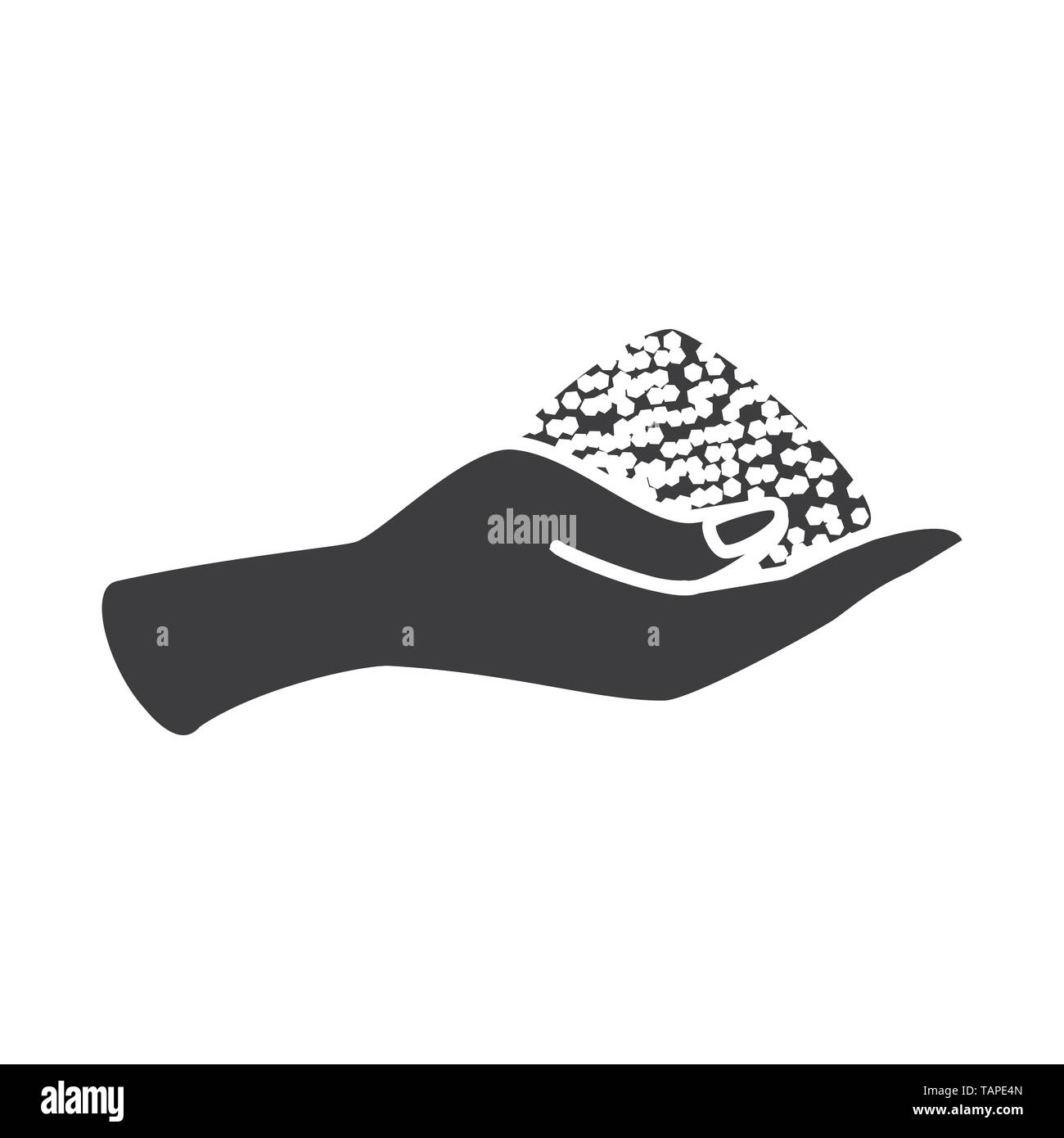 Isolated object of arm and handful logo. Collection of arm and salty ...
