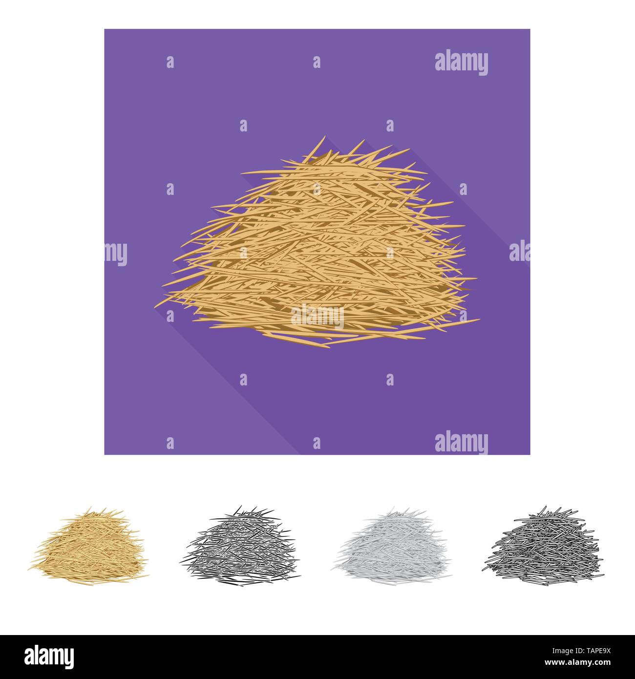 Vector illustration of bagasse and raw logo. Set of bagasse and waste ...