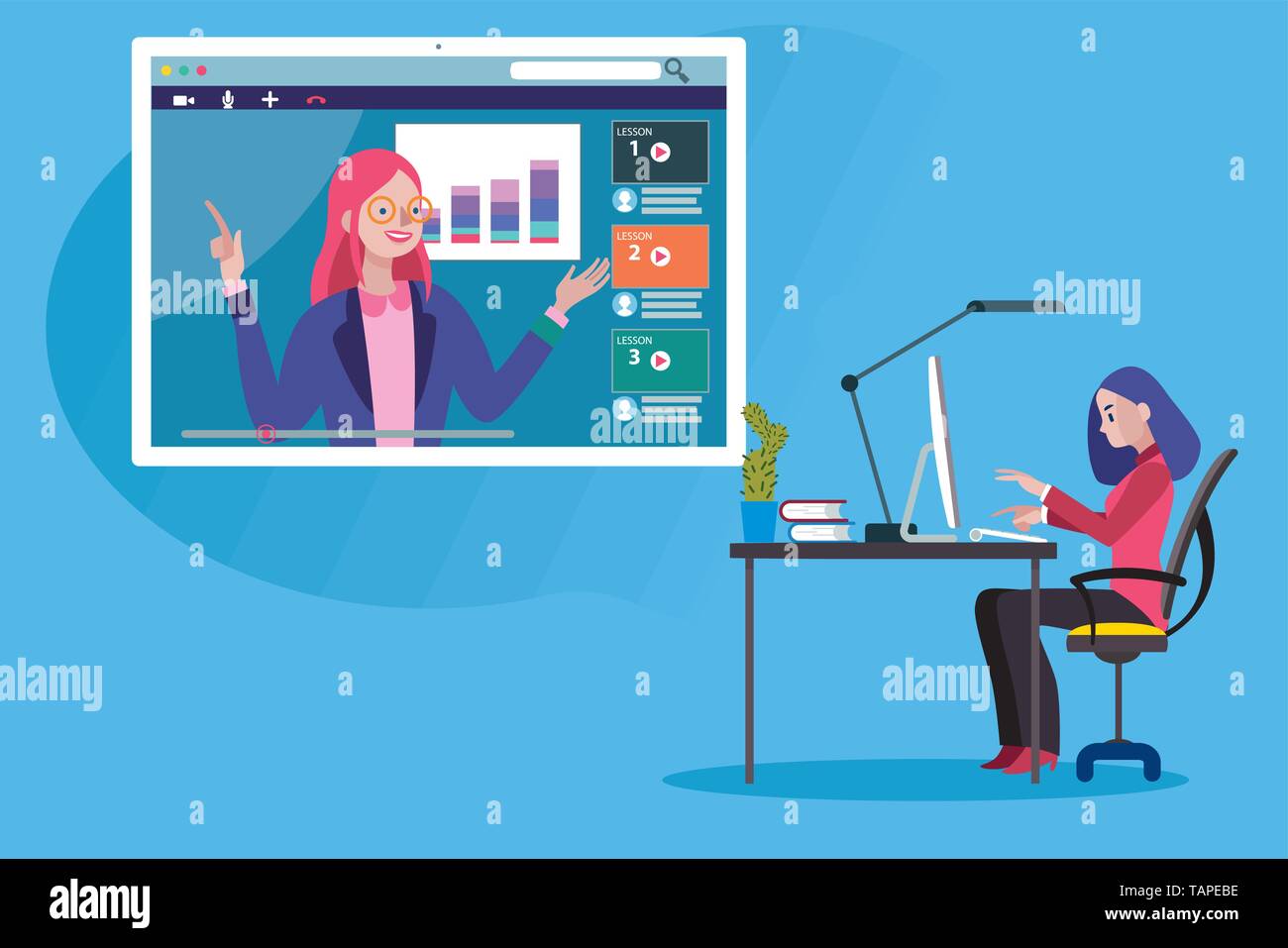 Online leraning Stock Vector Images - Alamy