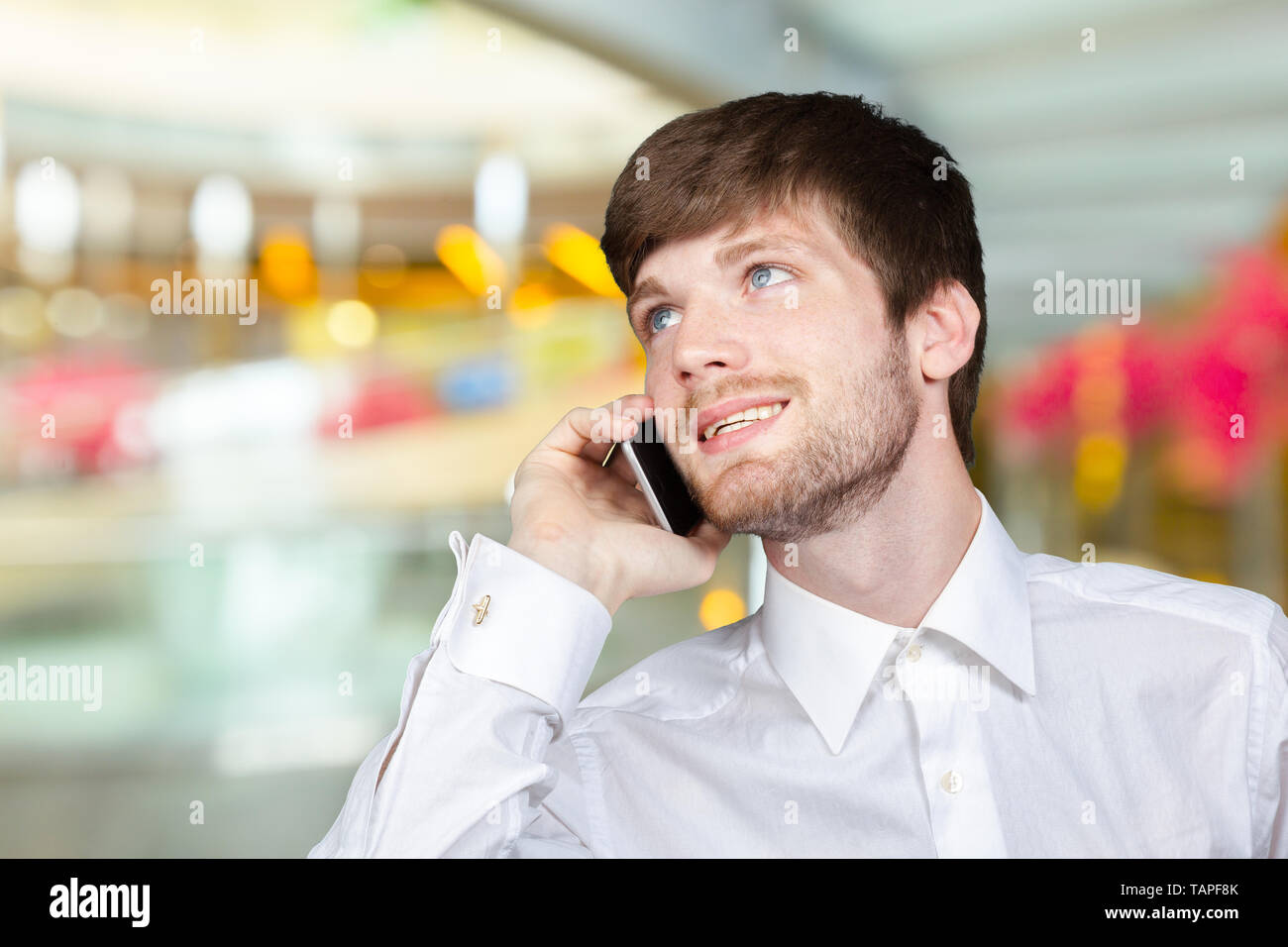 Happy smart business man Stock Photo - Alamy