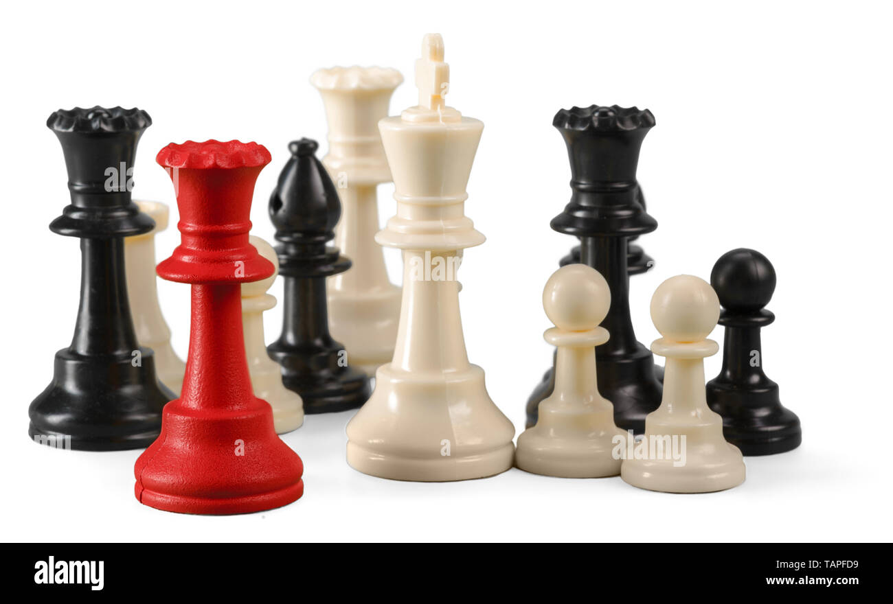 Chess figure isolated on the white background Stock Photo - Alamy