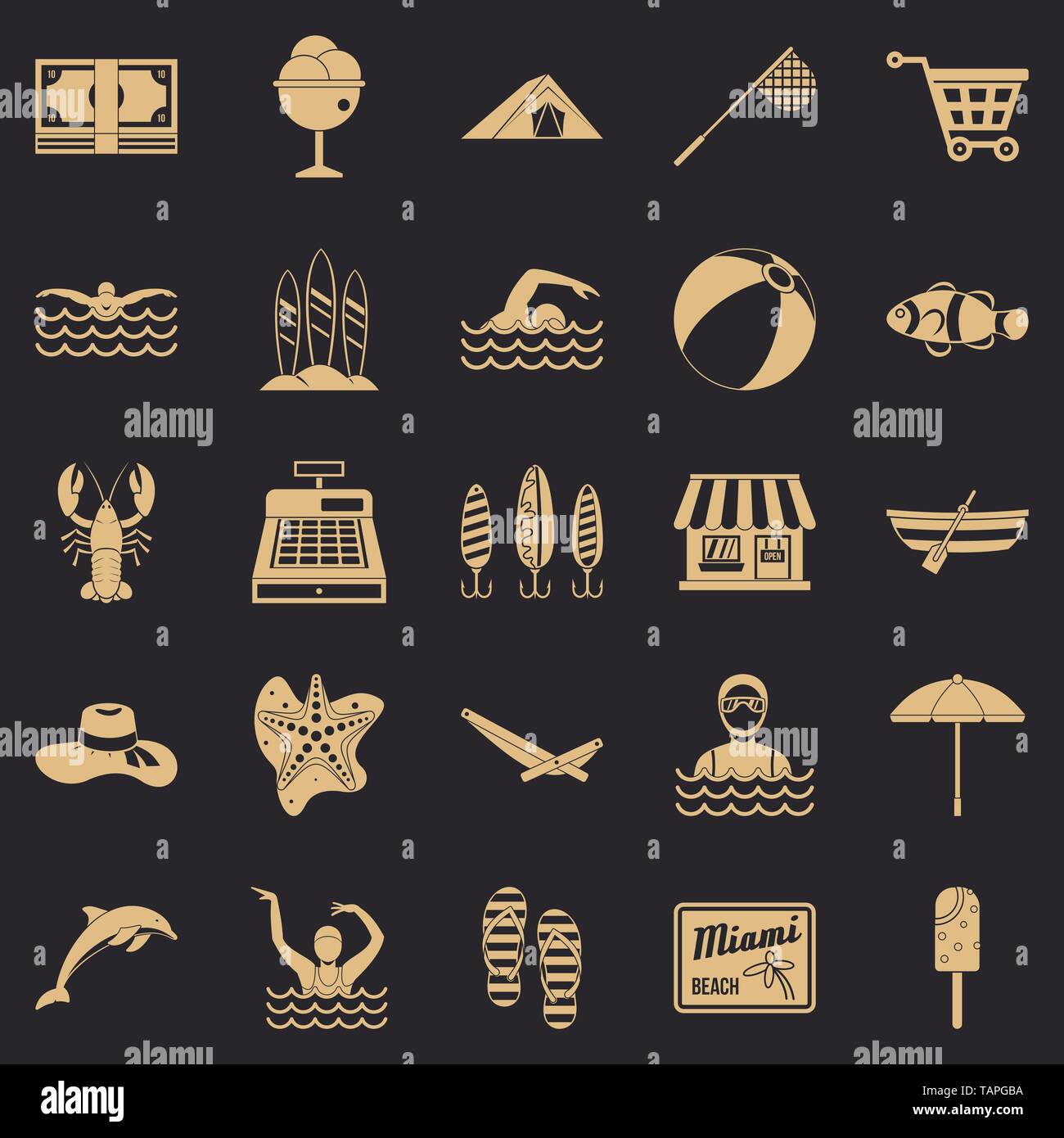 Water journey icons set, simple style Stock Vector Image & Art - Alamy