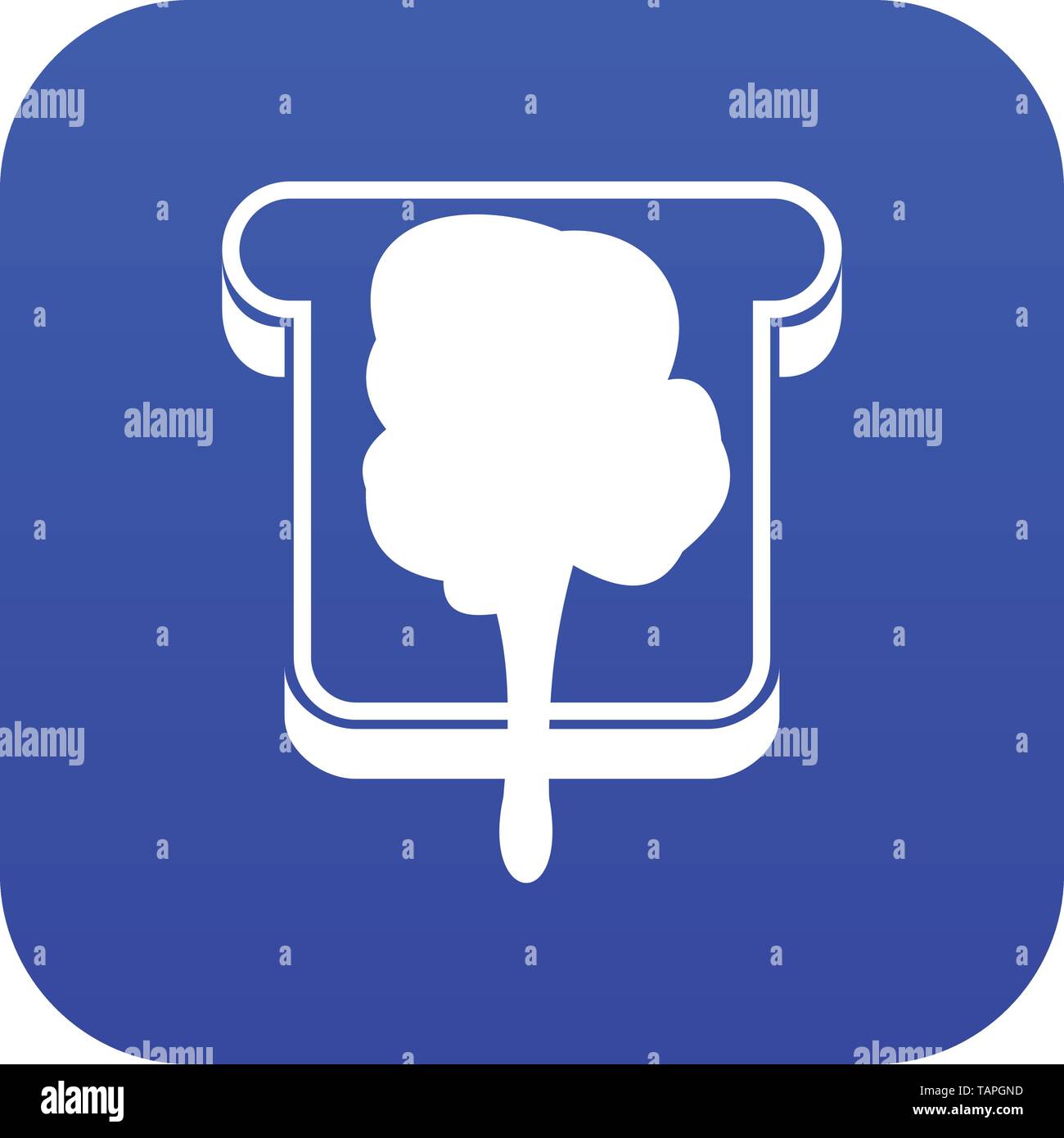 Bread icon digital blue Stock Vector Image & Art - Alamy