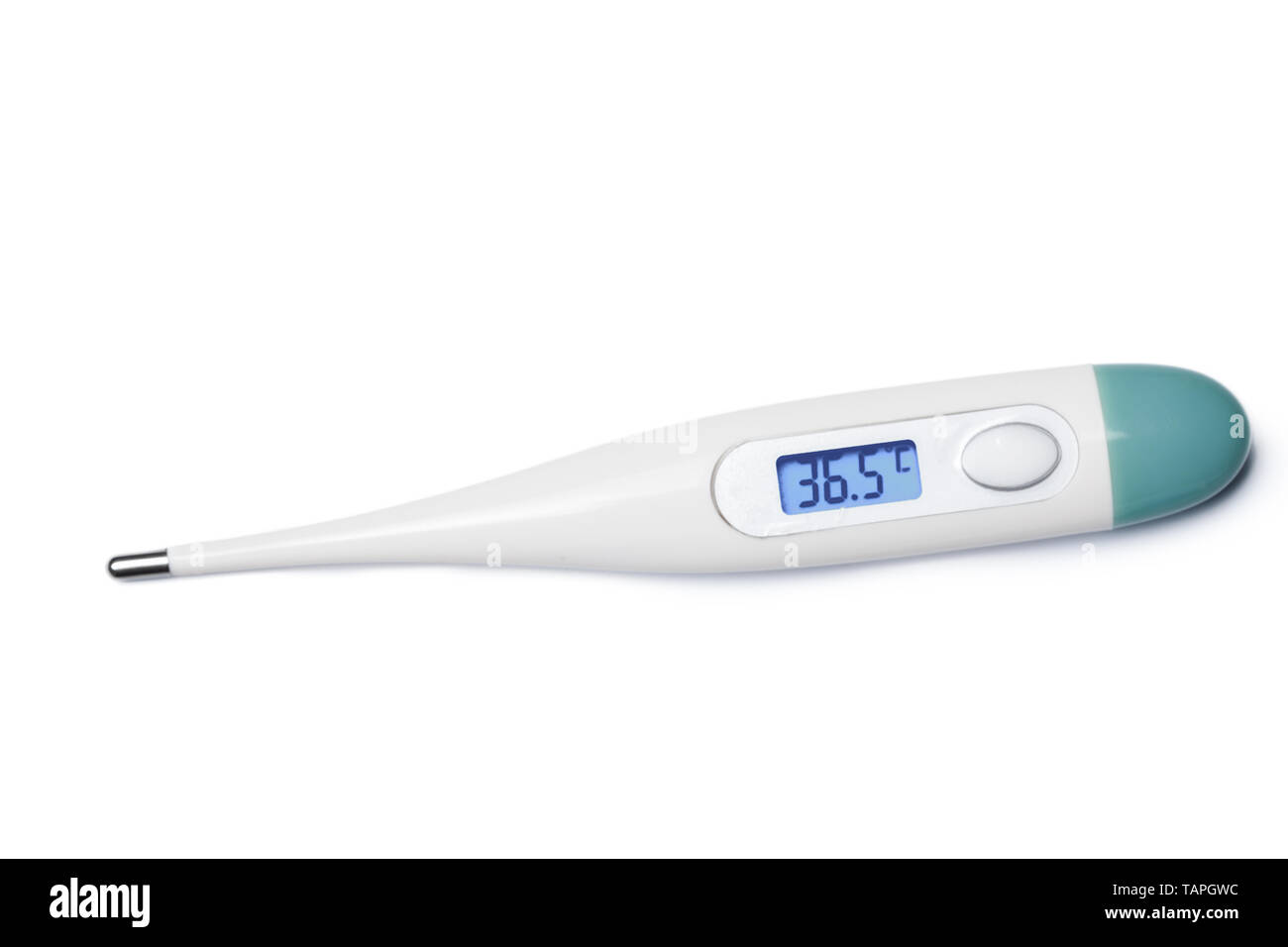 Electronic modern thermometer isolated Stock Photo - Alamy