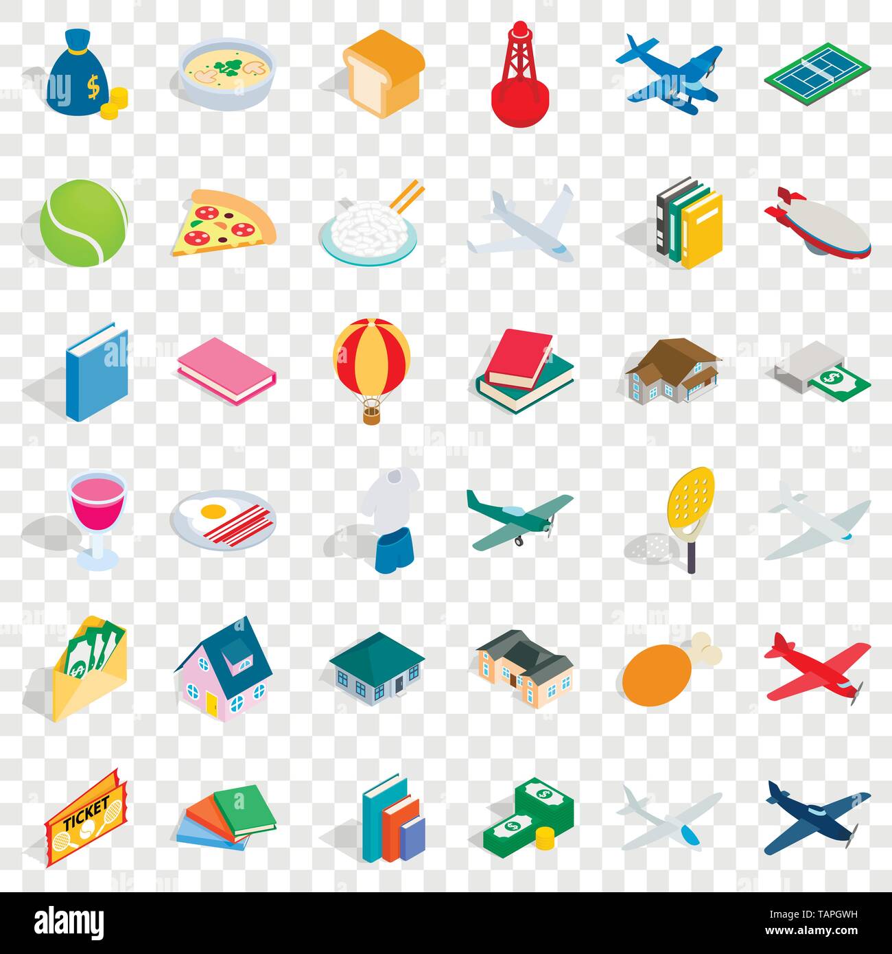 Variety icons set, isometric style Stock Vector Image & Art - Alamy