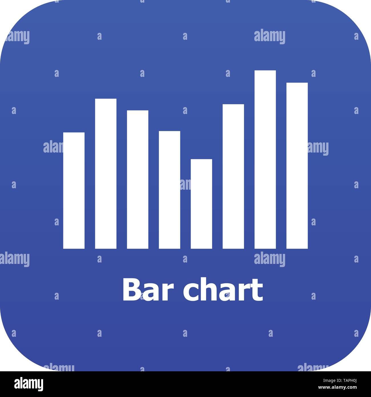 Bar chart icon blue vector Stock Vector Image & Art - Alamy