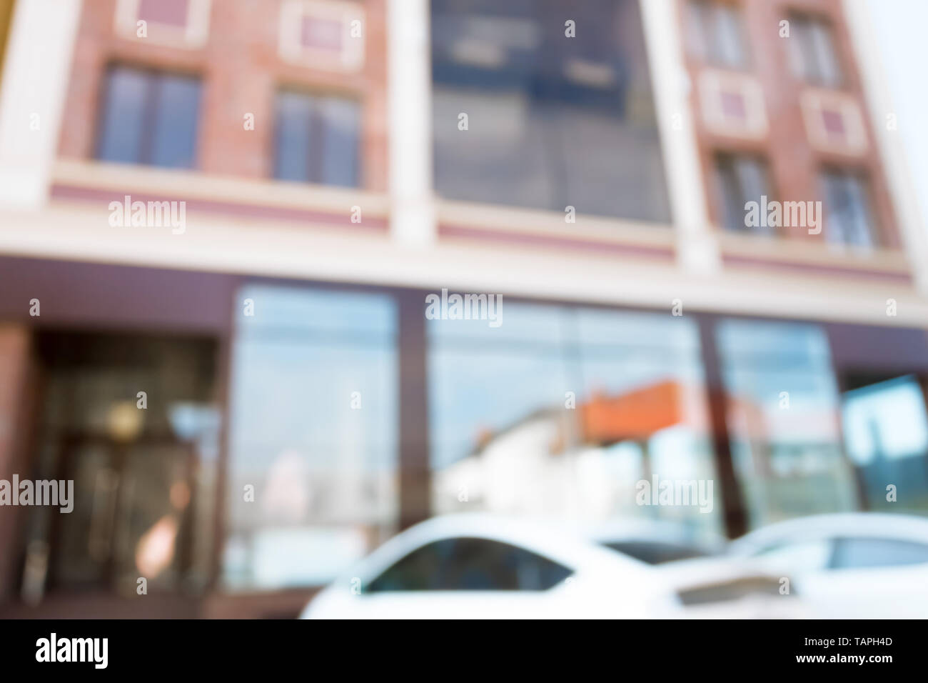 Blurred Modern Building Stock Photo - Alamy