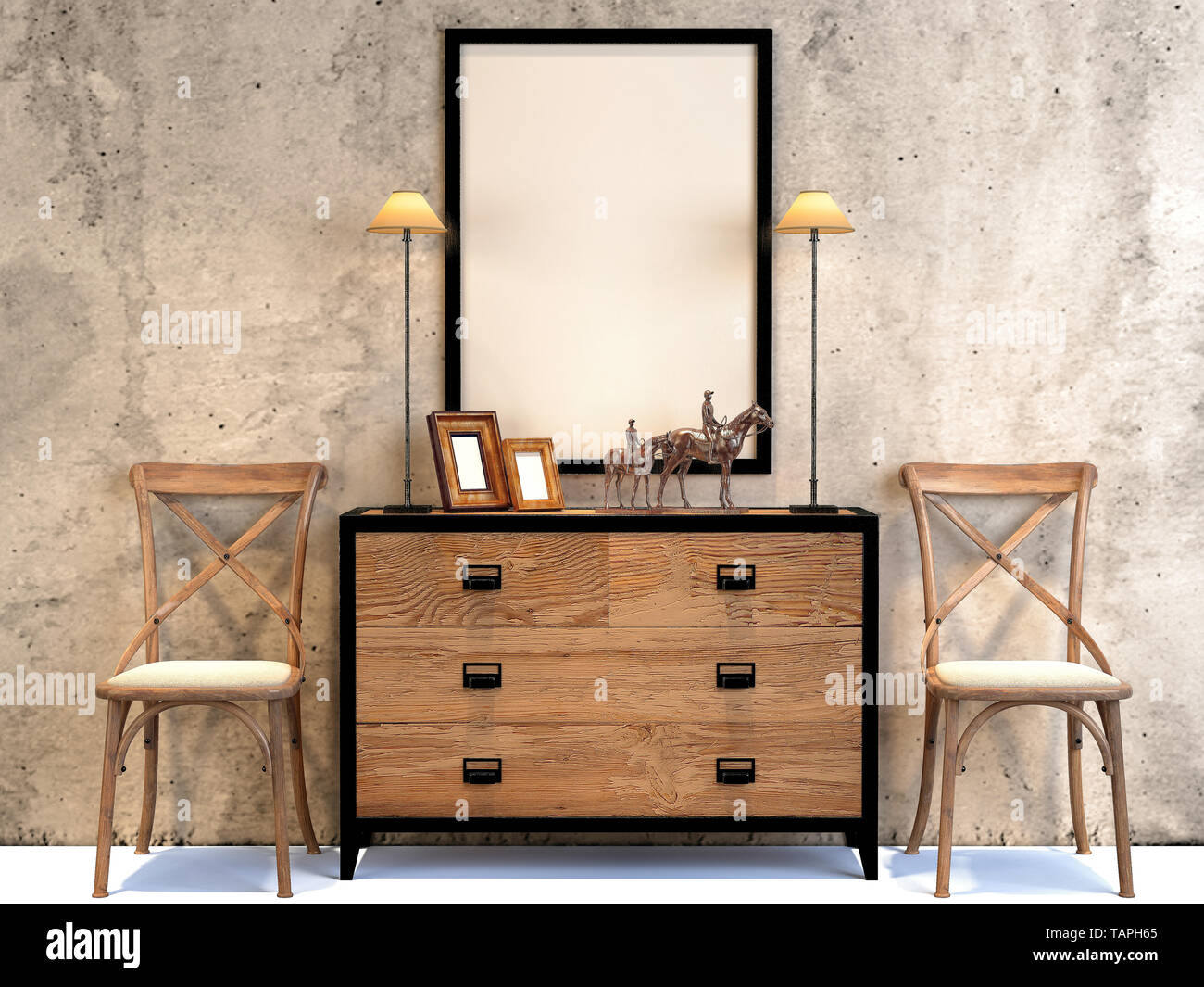 3d render decoration set Stock Photo - Alamy